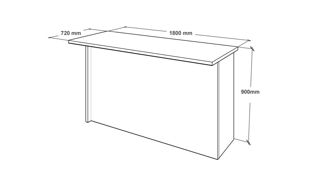 Granite Outdoor Kitchen 1800 Peninsula Table Module | Igneous