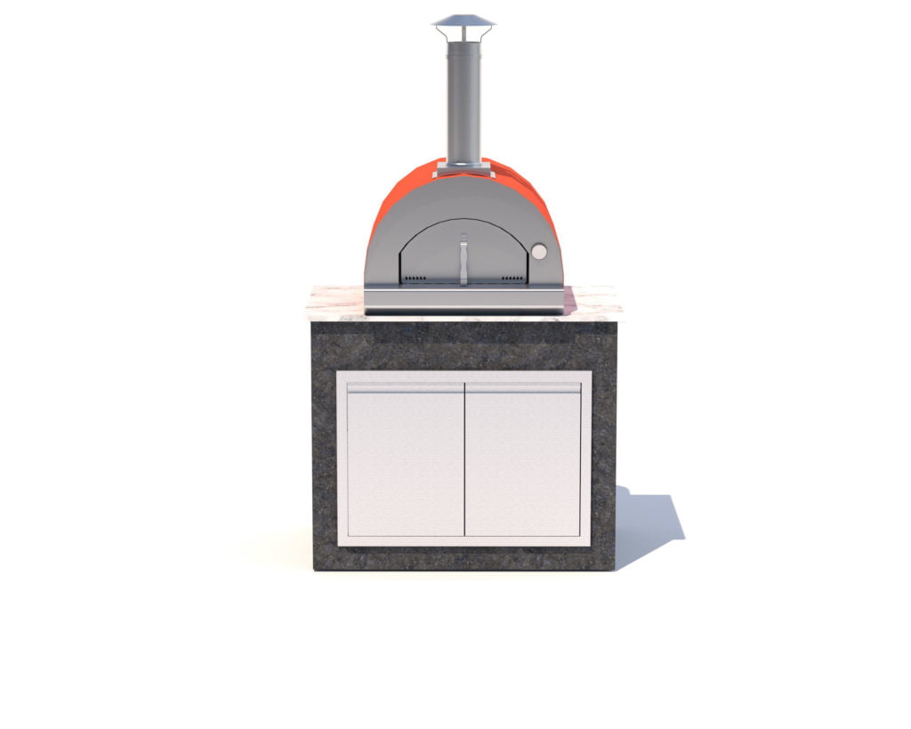 Granite Outdoor Kitchen Pizza Oven Cupboard Module | Igneous