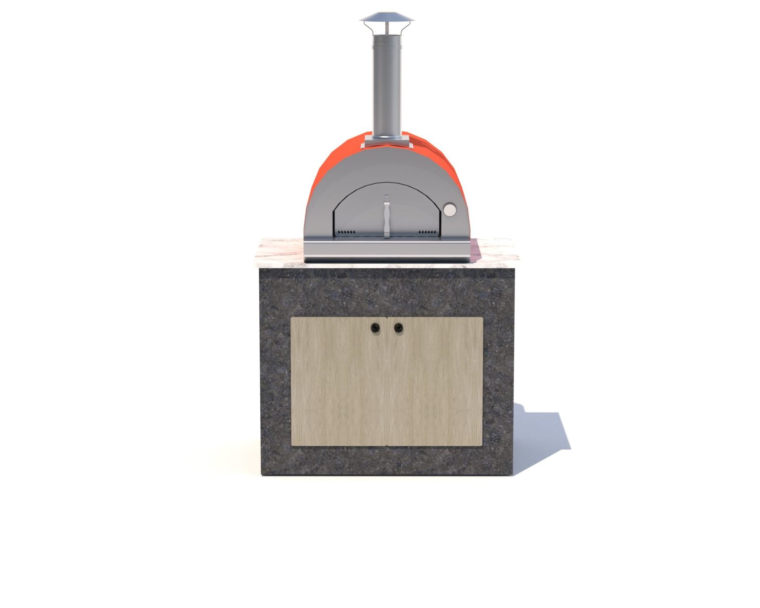 Granite Outdoor Kitchen Pizza Oven Cupboard Module | Igneous