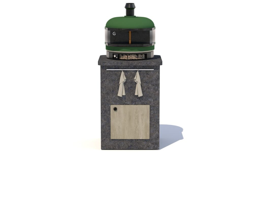 Granite Outdoor Kitchen Corner Pizza Oven Module | Igneous